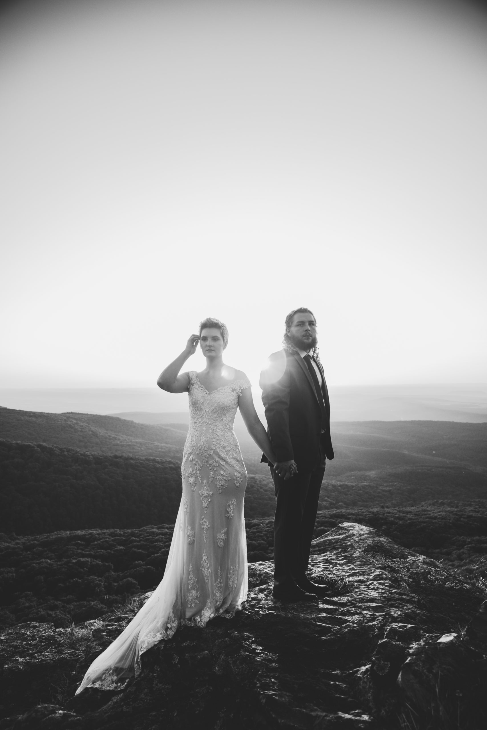 A Sunset Elopement at Mount Magazine State Park - Boston Mountain Photo ...