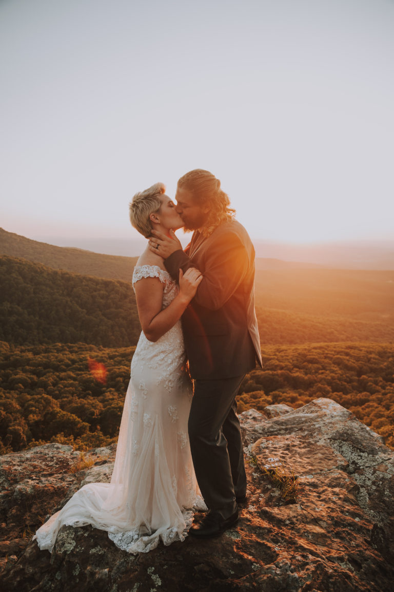 A Sunset Elopement at Mount Magazine State Park - Boston Mountain Photo ...